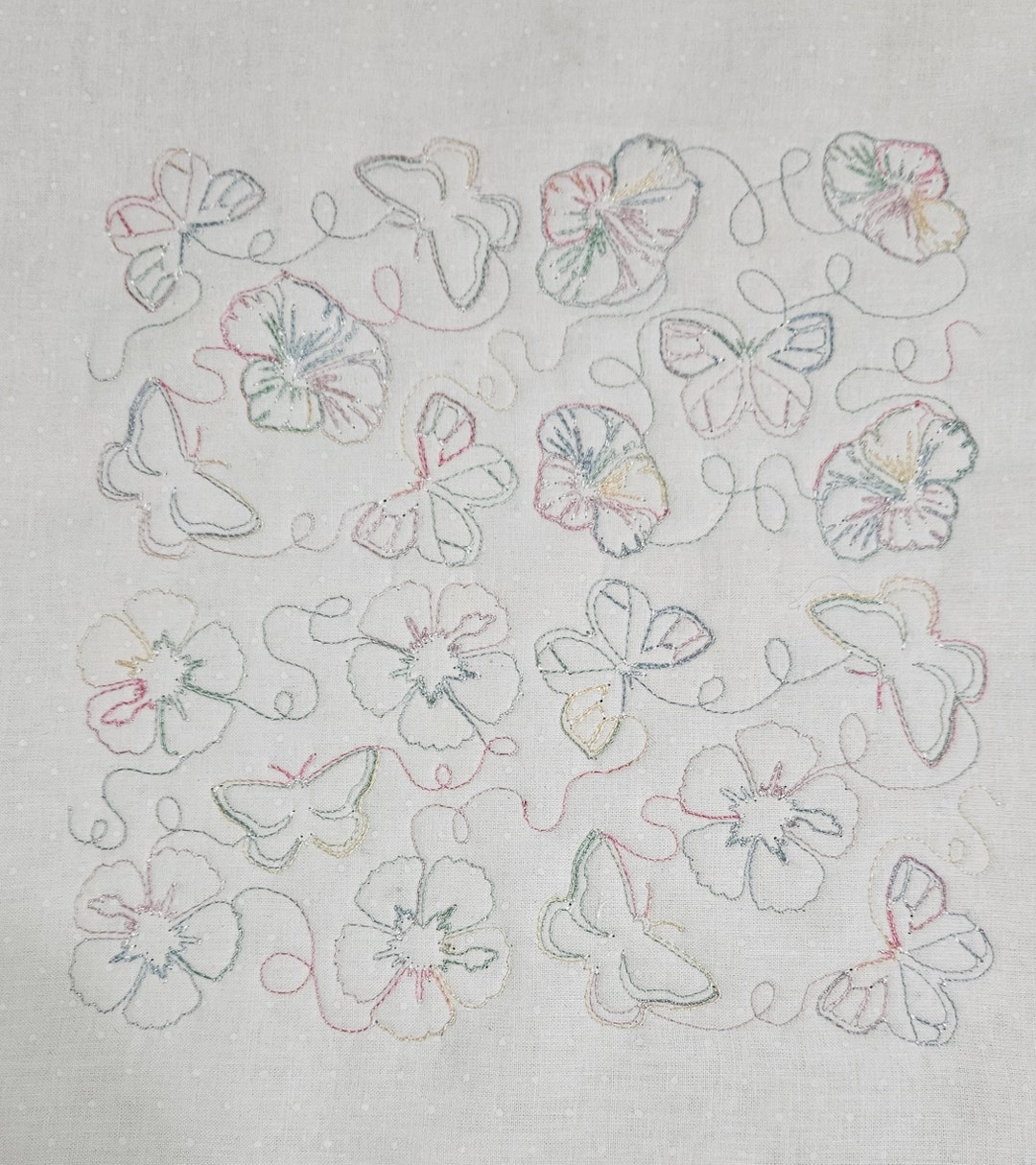 Edge to Edge - Butterflies and Hibiscus - Machine Embroidery Designs - Etsy
