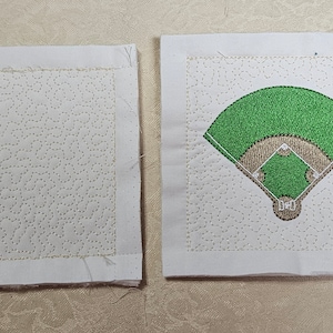 Baseball Blocks Set of 9 Blocks - Embroidered/quilt Blocks - Machine ...