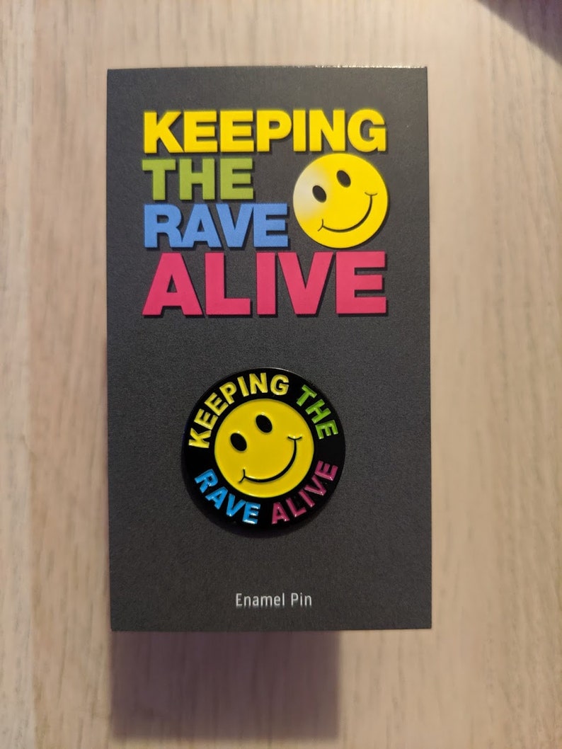 KTRA Keeping the Rave Alive Enamel Pin - Etsy