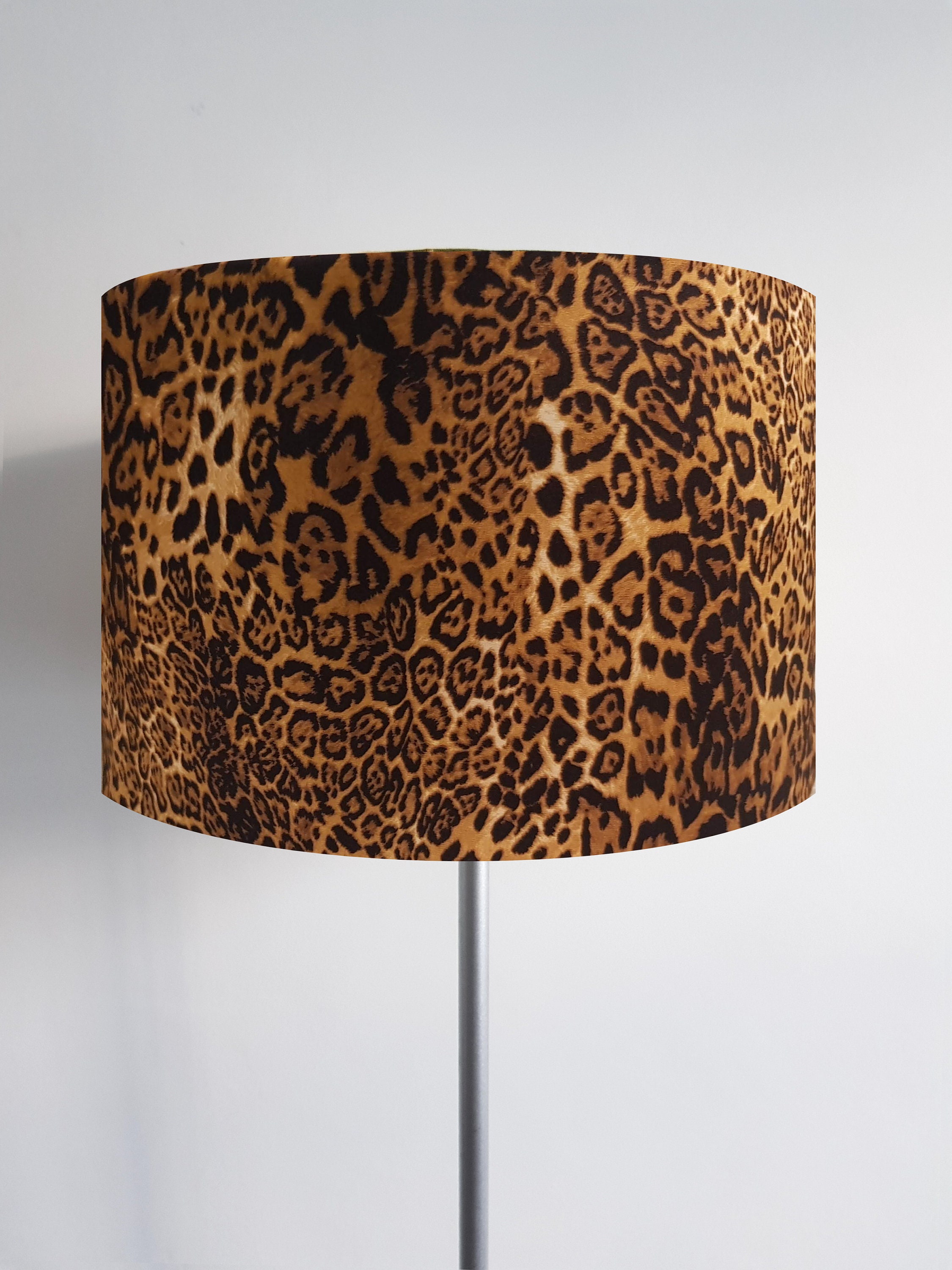 Leopard Print Lampshade With Bronze Gold or Silver Lining | Etsy