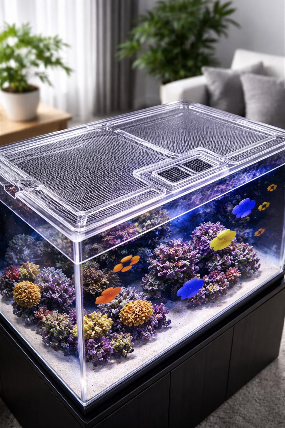 Modern Custom Fish Tank Lid Redsea Max Nano G2 Series | Clear Mesh ...