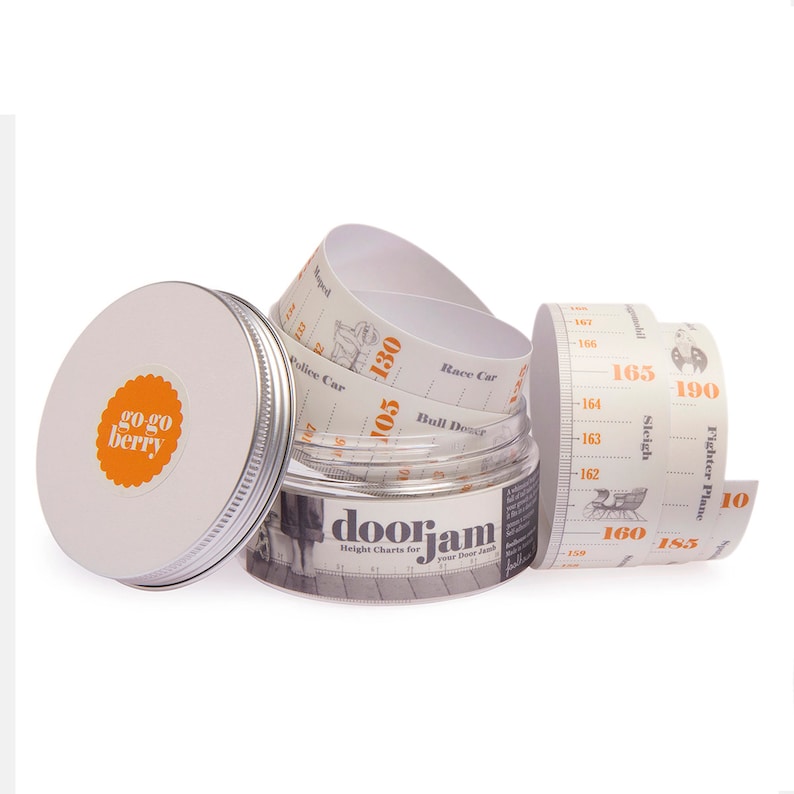 Height Chart / Growth Chart - Orange Gogoberry Doorjam - Etsy