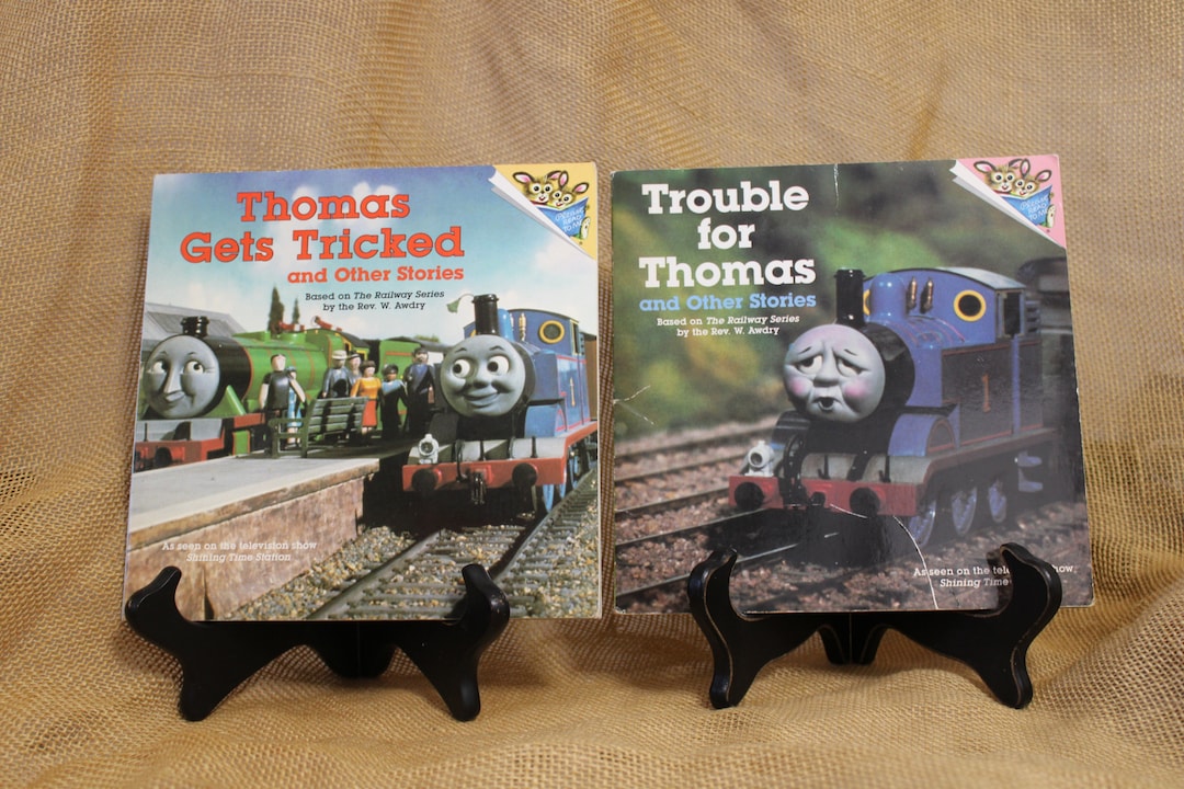 Two Thomas the Train Paper Back Books - Thomas Gets Tricked & Trouble ...