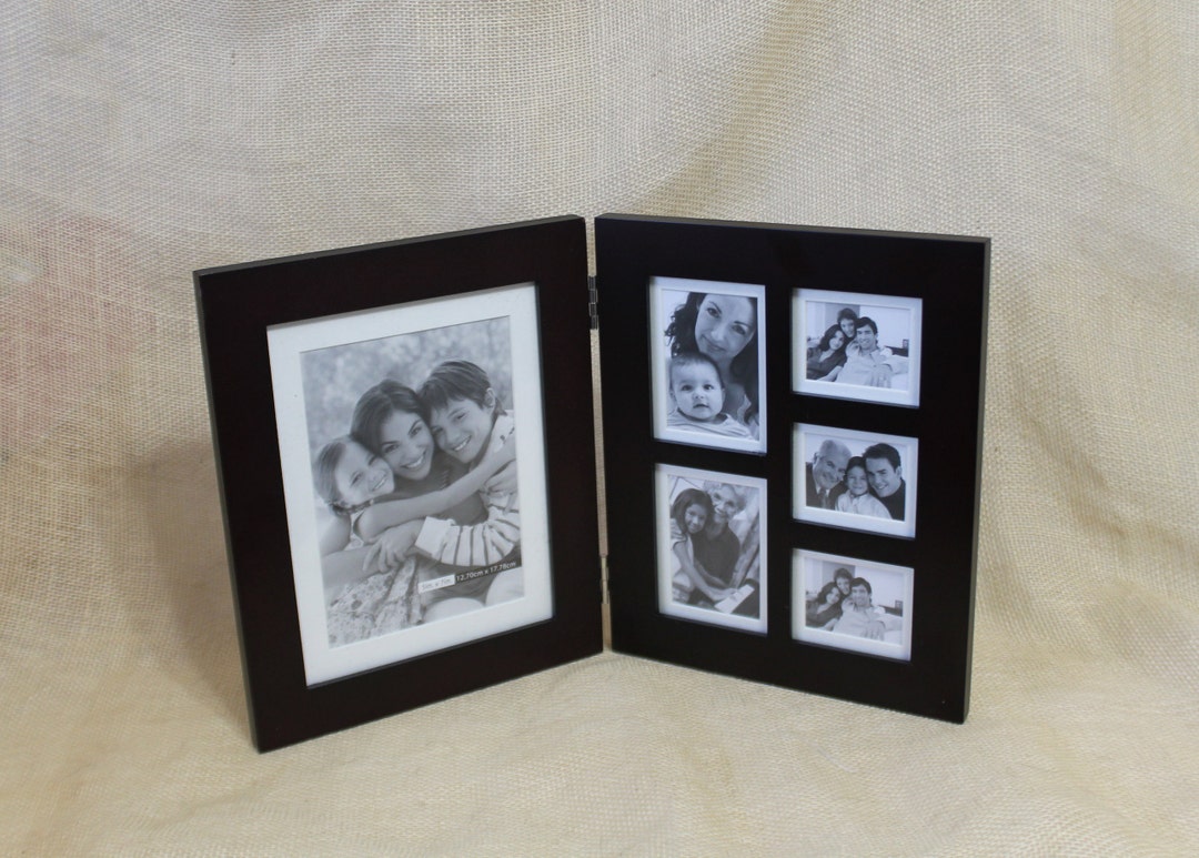 Wooden Collage Picture Frame - Hinged Wooden "book" Frame From Carlton ...