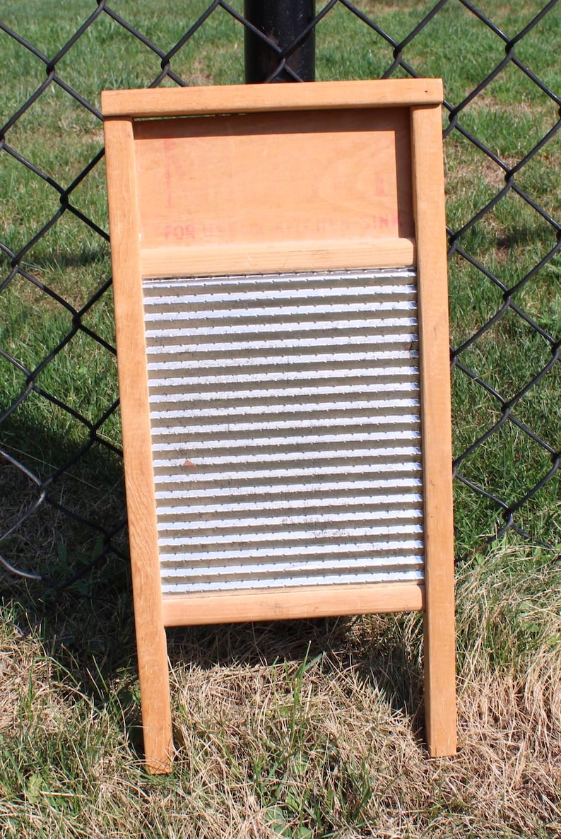 Wooden and Tin Washboard From National Washboard Co No 442 - Midget ...