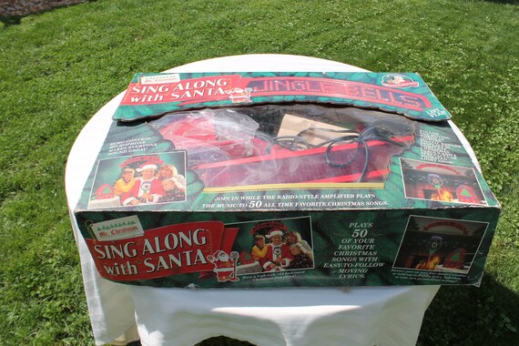 Sing Along with Santa Karaoke Machine from Mr Christmas 1993 | Etsy