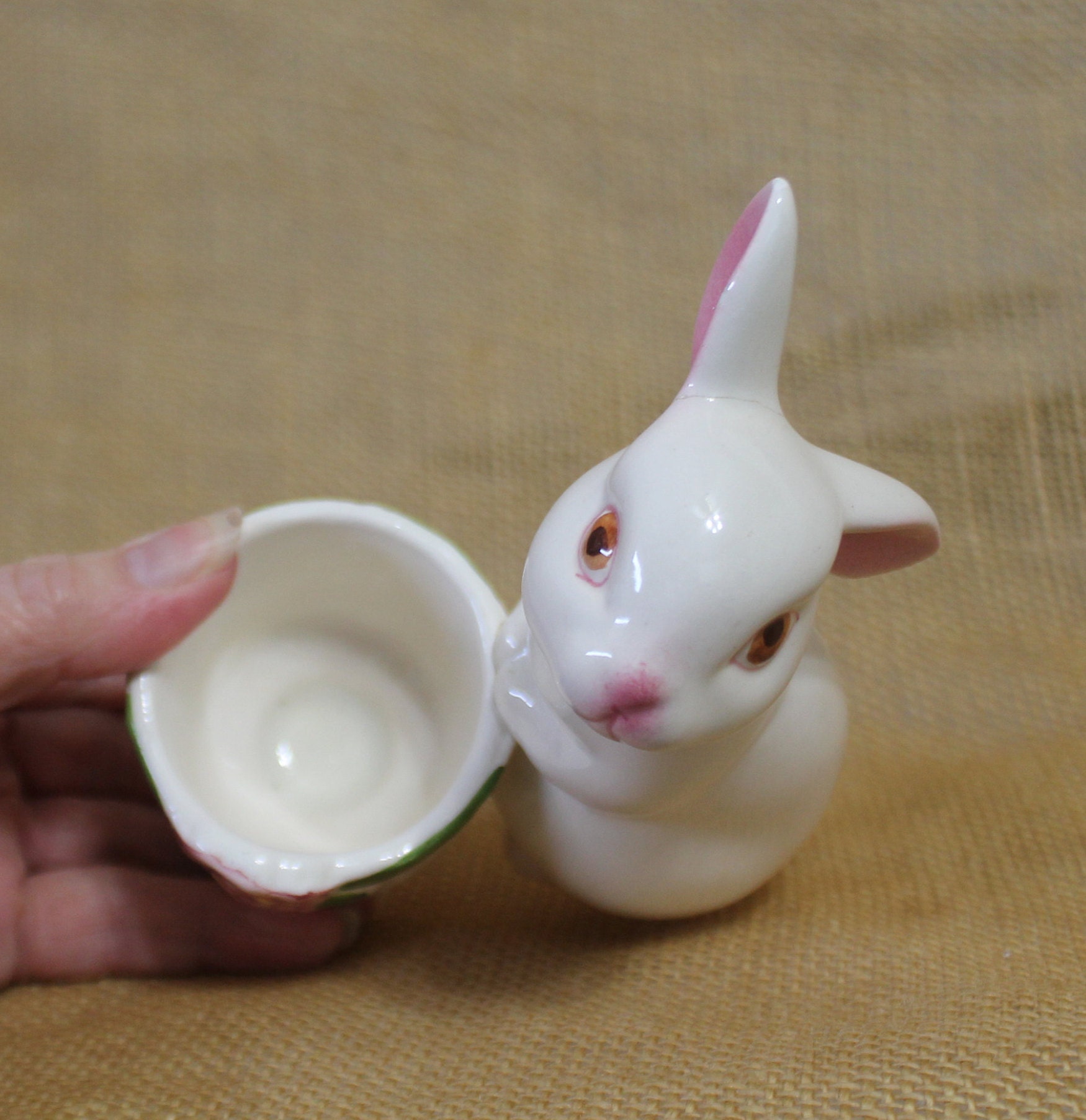 Avon Ceramic Bunny Rabbit Votive Candleholder Easter / - Etsy.de