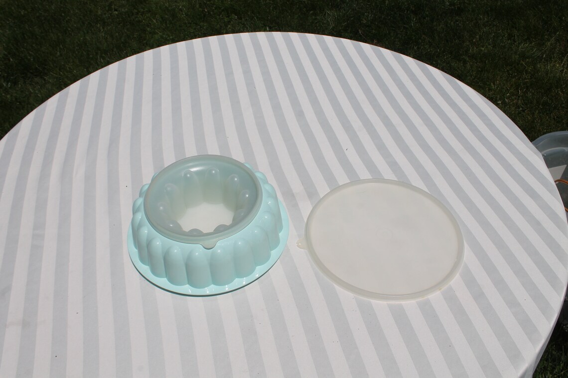 Tupperware Turquoise Ring Jello Mold 3 Piece Ring Gellatin - Etsy
