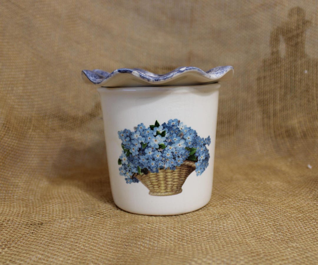 Ceramic Chiller Dip Bowl - Keep Cool Crock With Dip Bowl With Blue ...