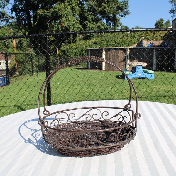 Wrought Iron Baskets - Etsy