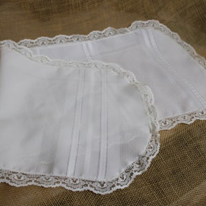 Oval Light Ivory Table Runner / Table Scarf With Lace Trim - Permanet ...