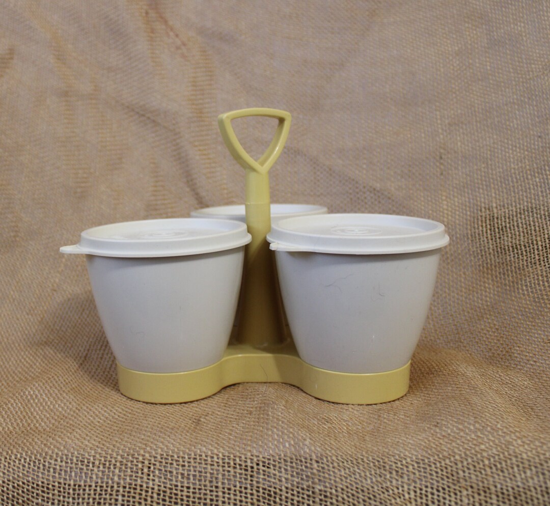 Tupperware Condiment Server With Lids - Etsy