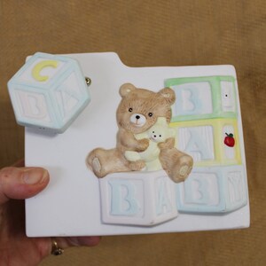 Musical Baby Block Planter - Baby / Child's Room Music Planter ...
