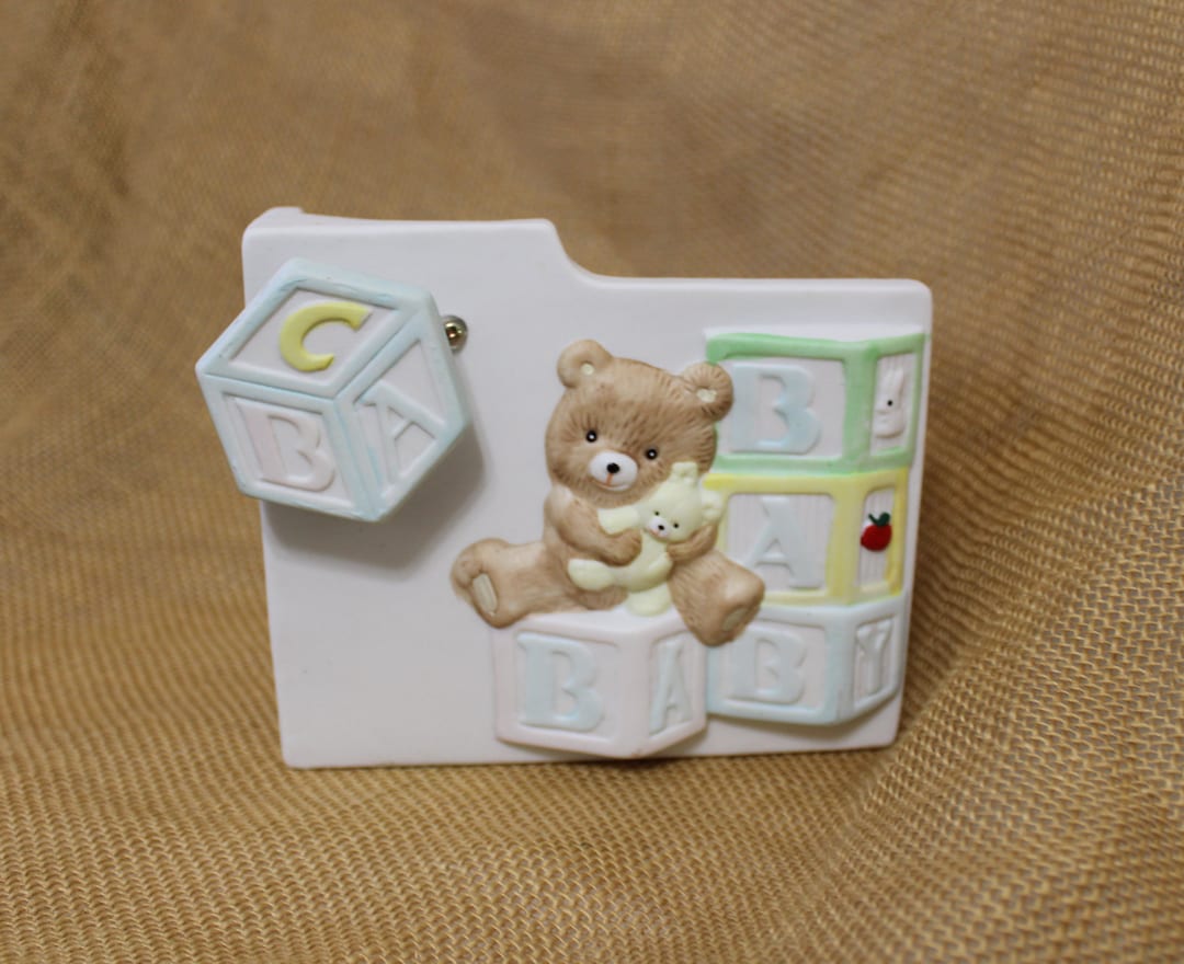 Musical Baby Block Planter - Baby / Child's Room Music Planter ...