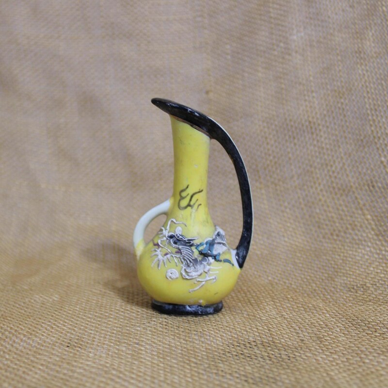 Yellow Ware Pitcher - Etsy