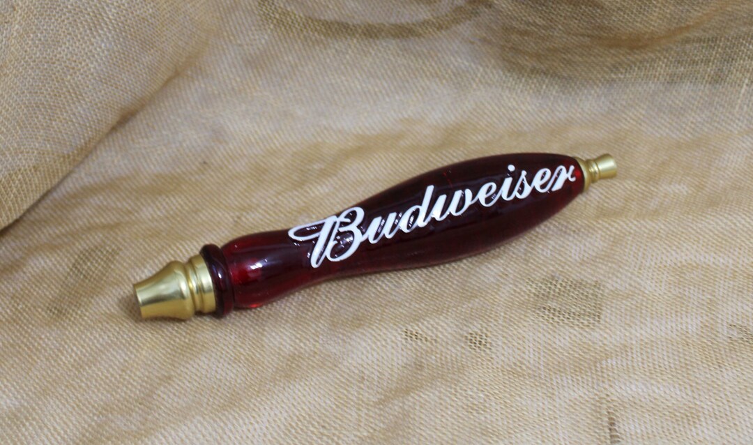 Budweiser Red Lucite Beer Tap - Etsy