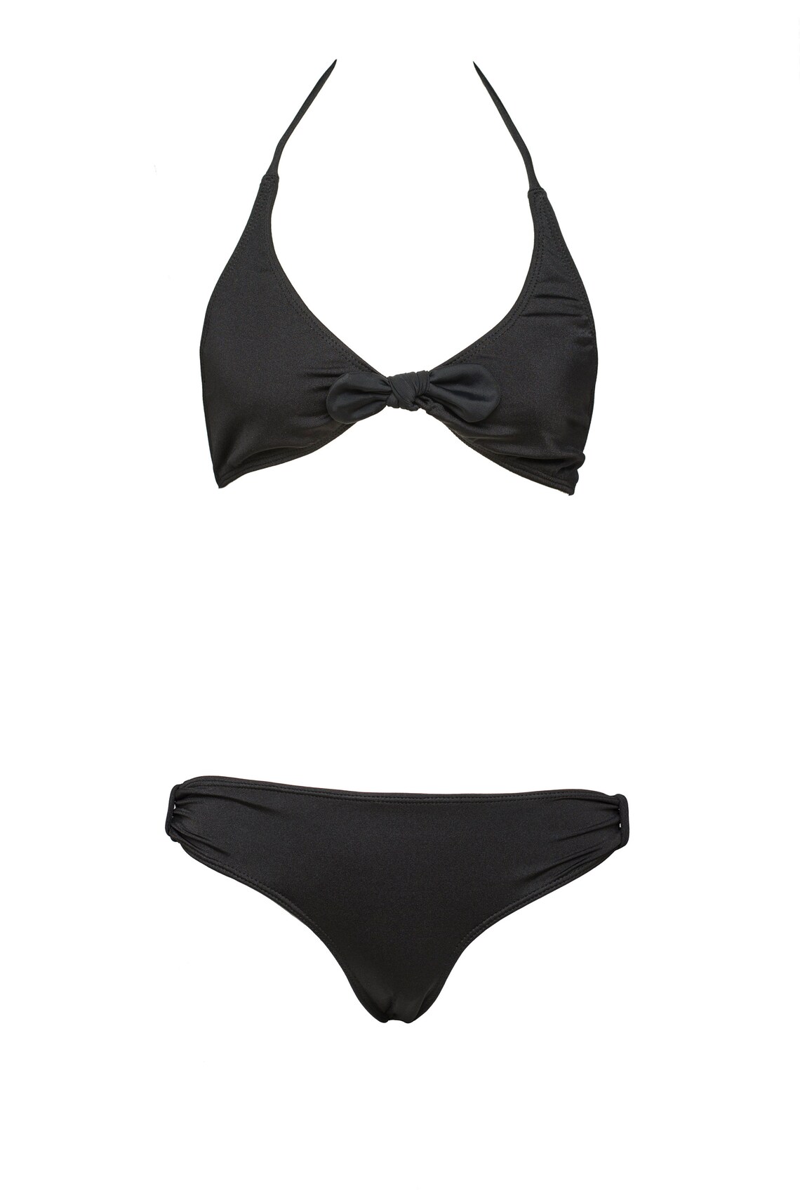 Bikini Set Black Bikini Triangles Top Black Brazilian Bikini - Etsy