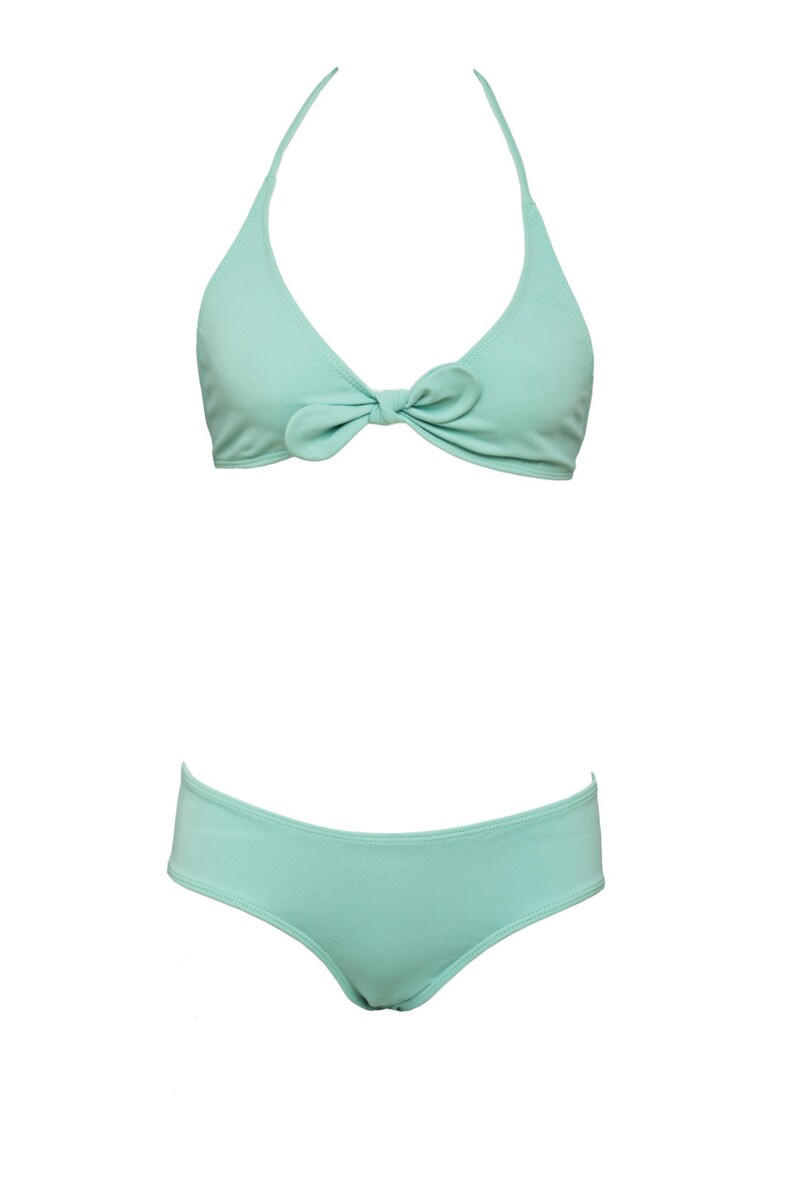 Full Bikini Set Multiple Pastel Colors Bikini Top Bikini Bottom ...