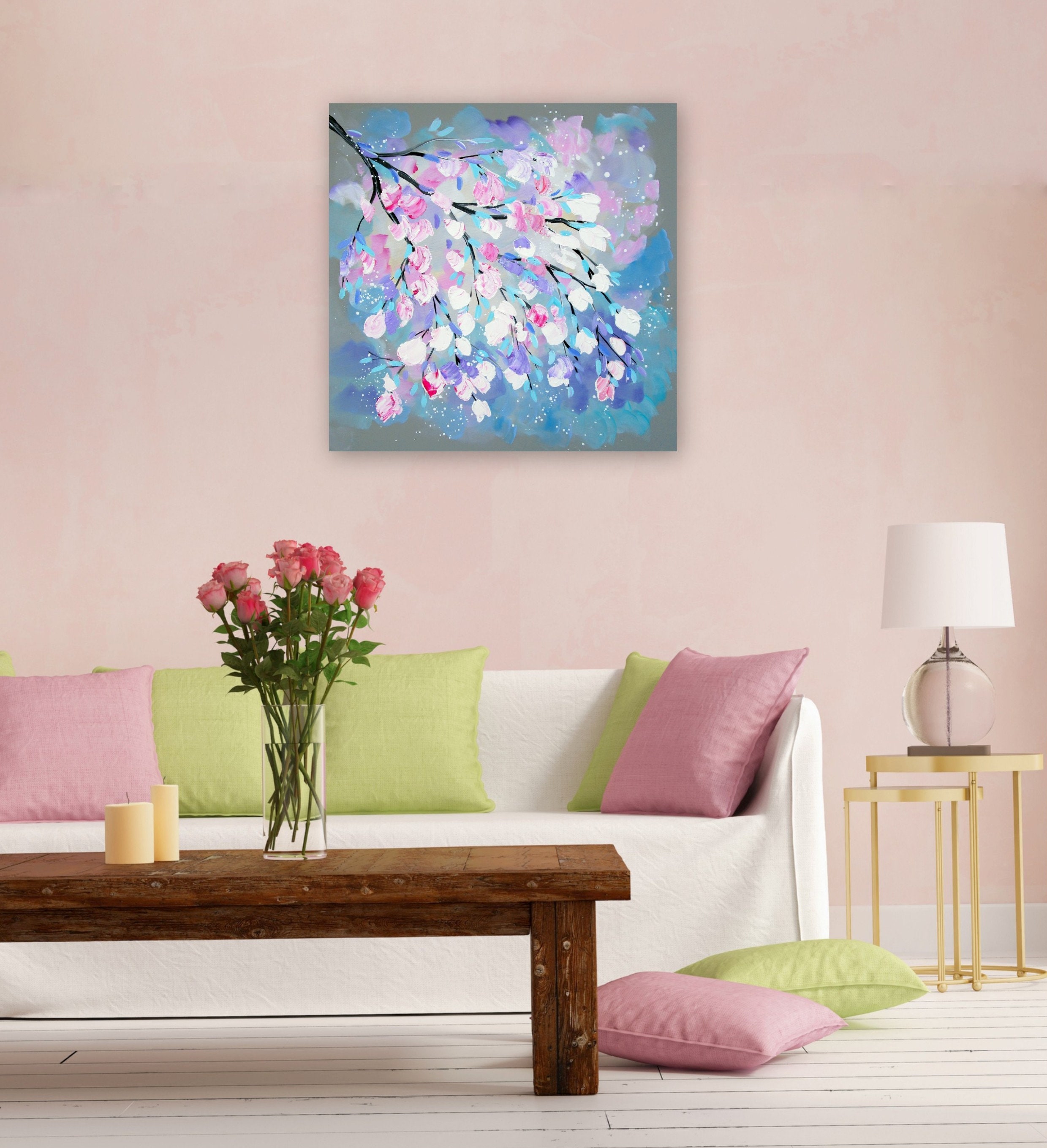 Pastel colored art pastel colors pastels pastel painting | Etsy