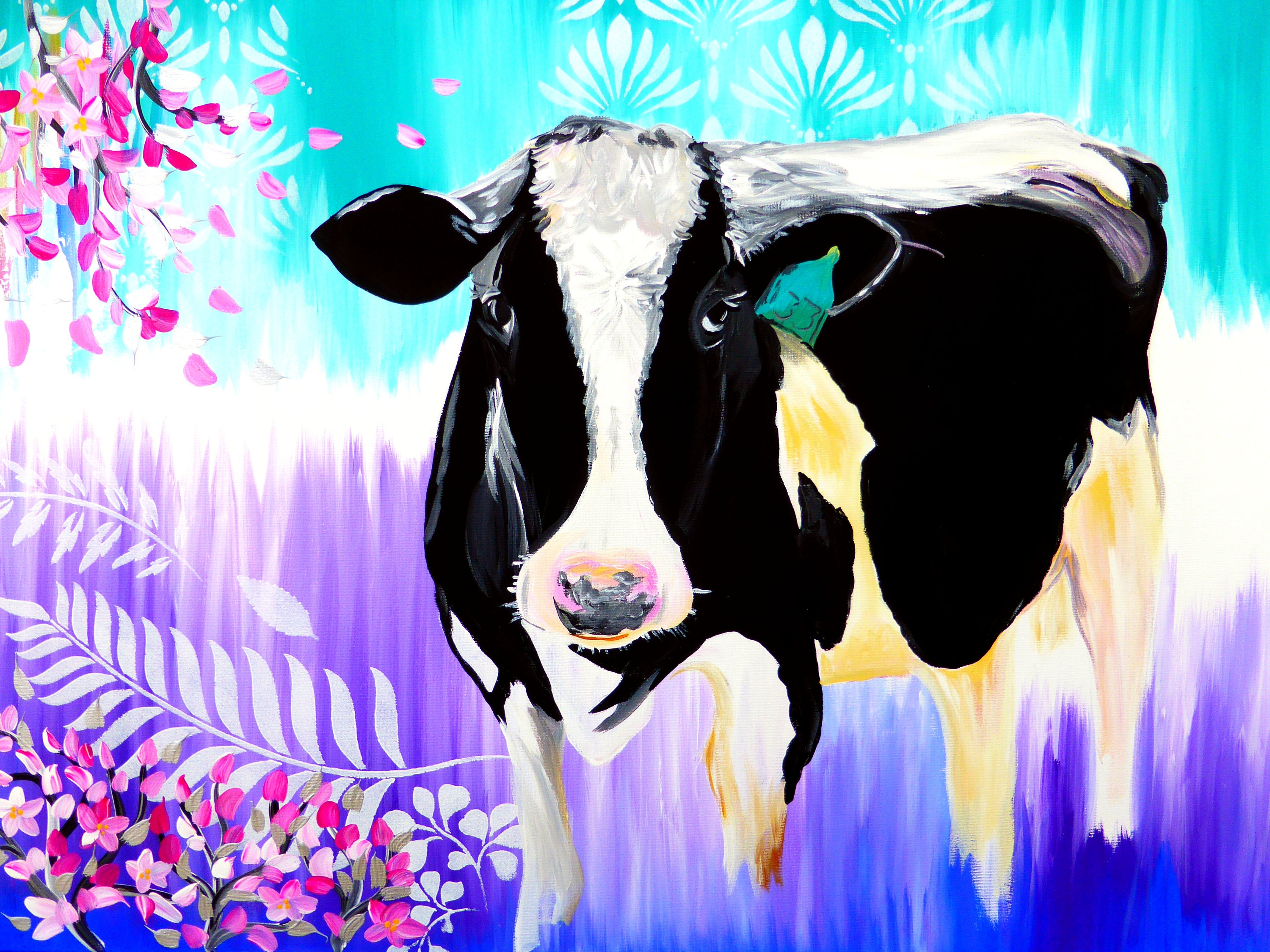 Large Art Of Cows