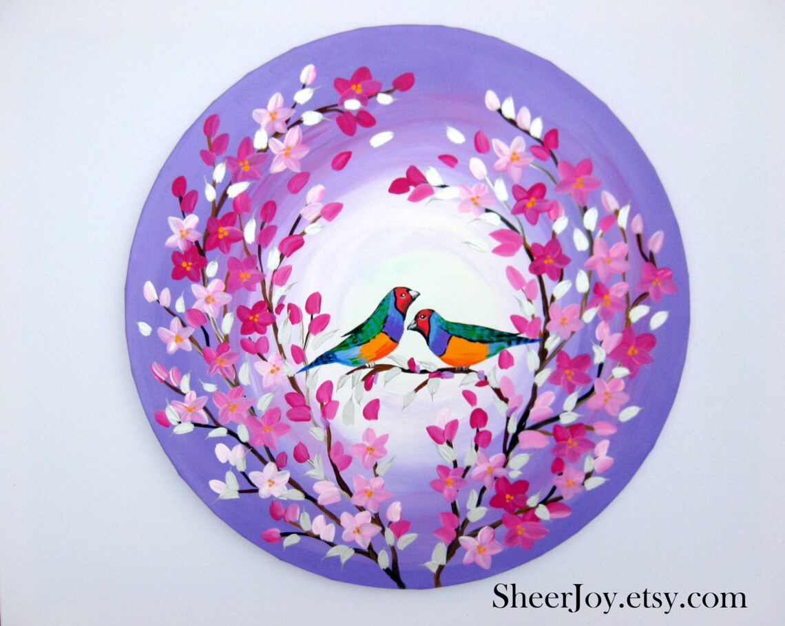 Finch Gift Finches With Finch 2 Birds Painting of - Etsy Australia