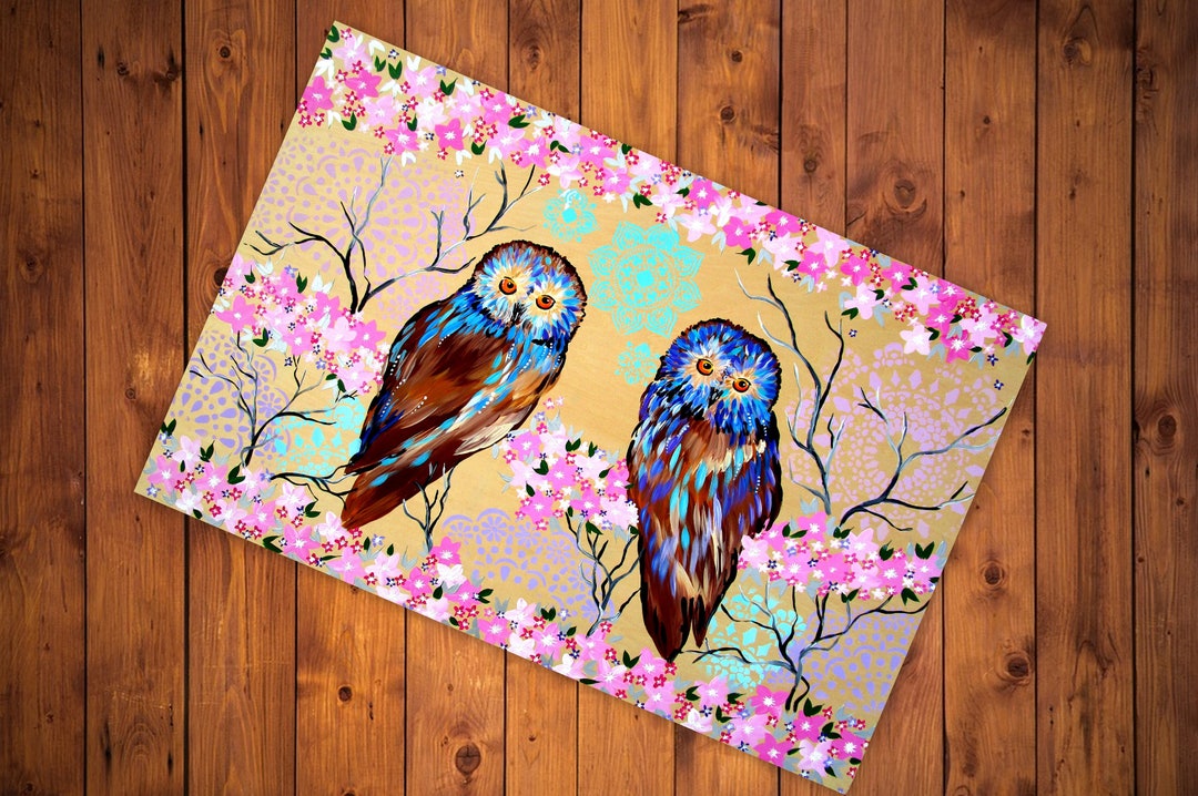 Paintings of Owls, Owl Painting, Large Painting, of an Owl, Large Owl ...