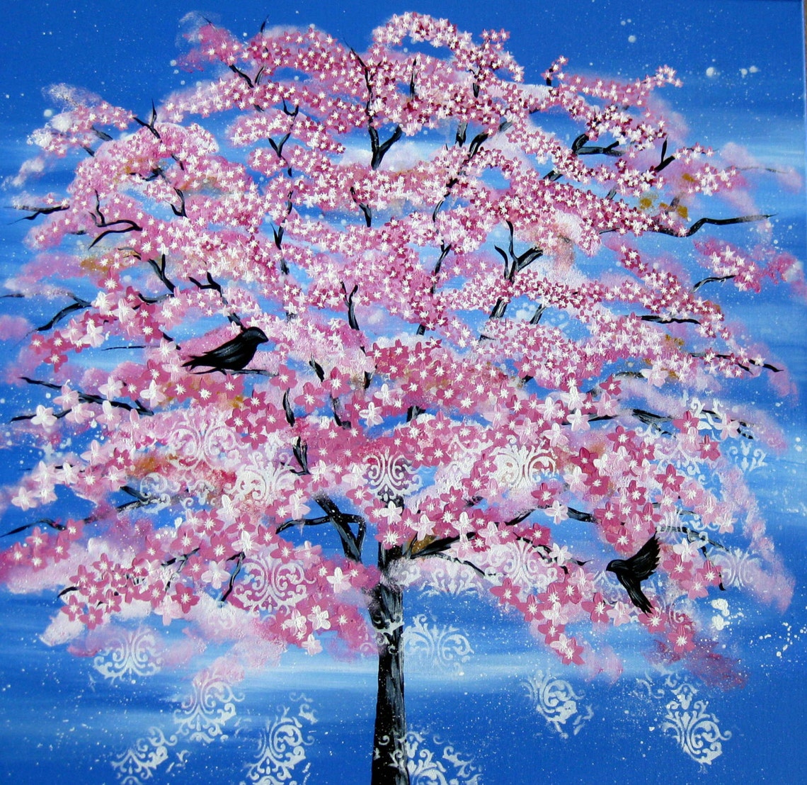 Huge Tree Painting, Large Tree Painting, Large Painting, Large ...