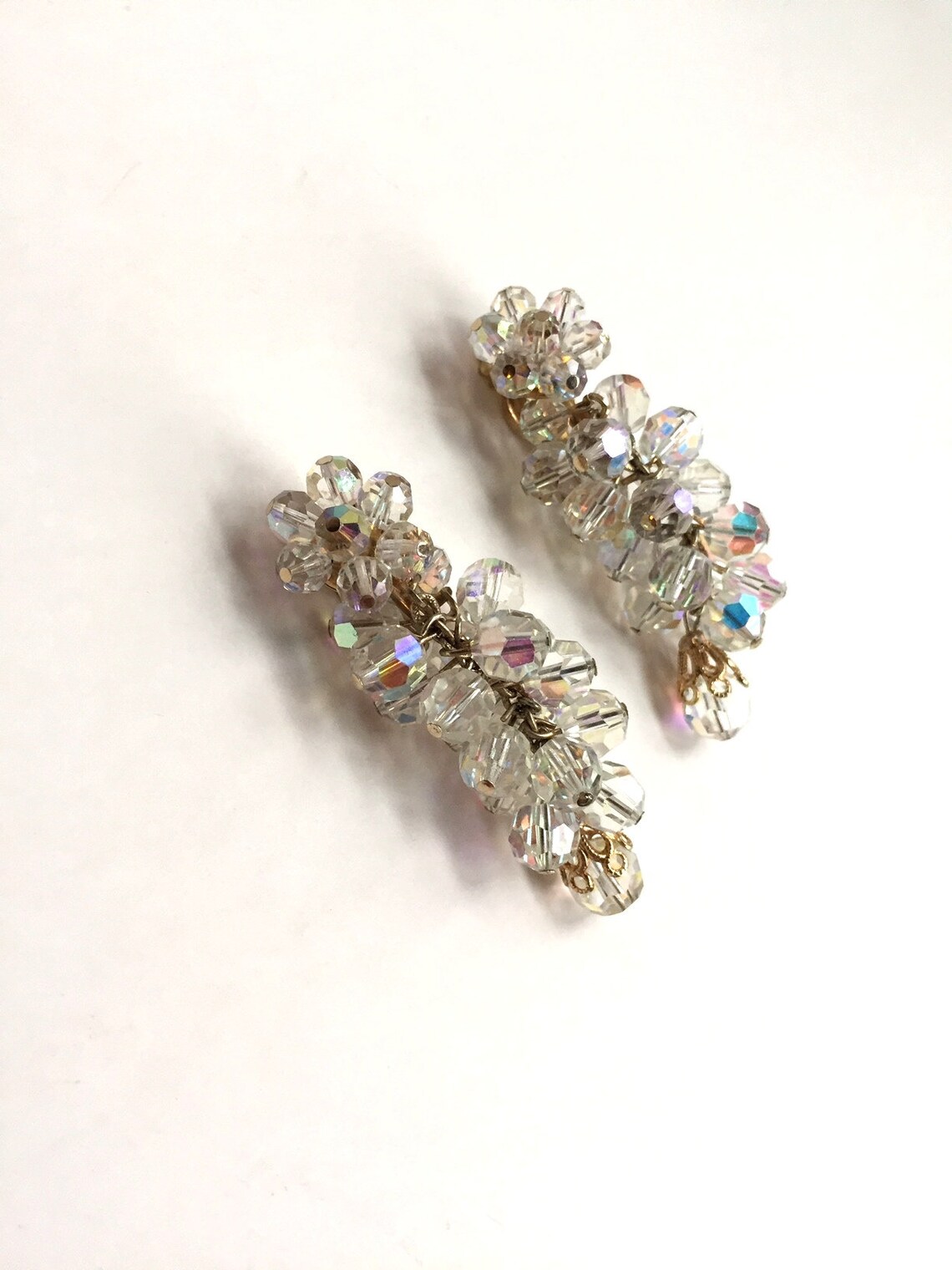 Juliana Cha Cha Set Brooch and Drop Earrings Crystal Beads | Etsy