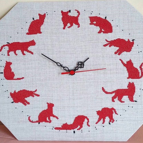 Eeveelution Cross Stitch Clock Pattern | Etsy