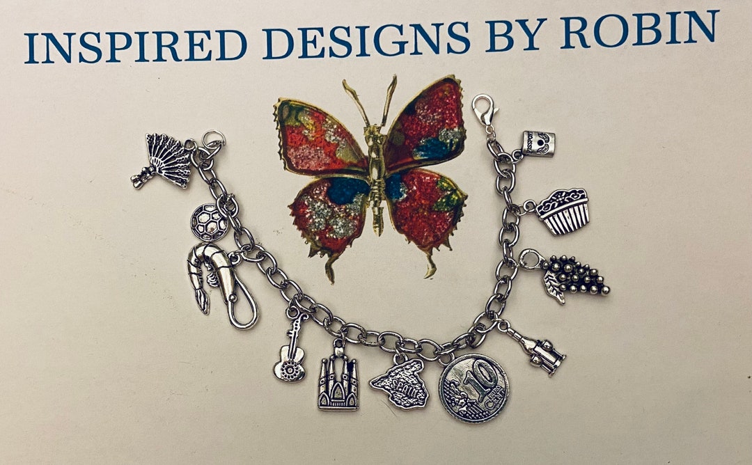 Spain Themed Charm Bracelet, Everything Spain, Spain Travel, Travel ...