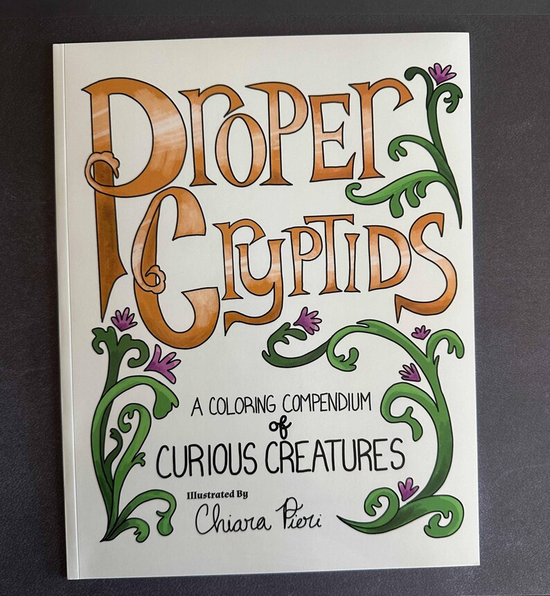 Proper Cryptids Coloring Book, Adult Coloring Book, Kids Coloring Book ...