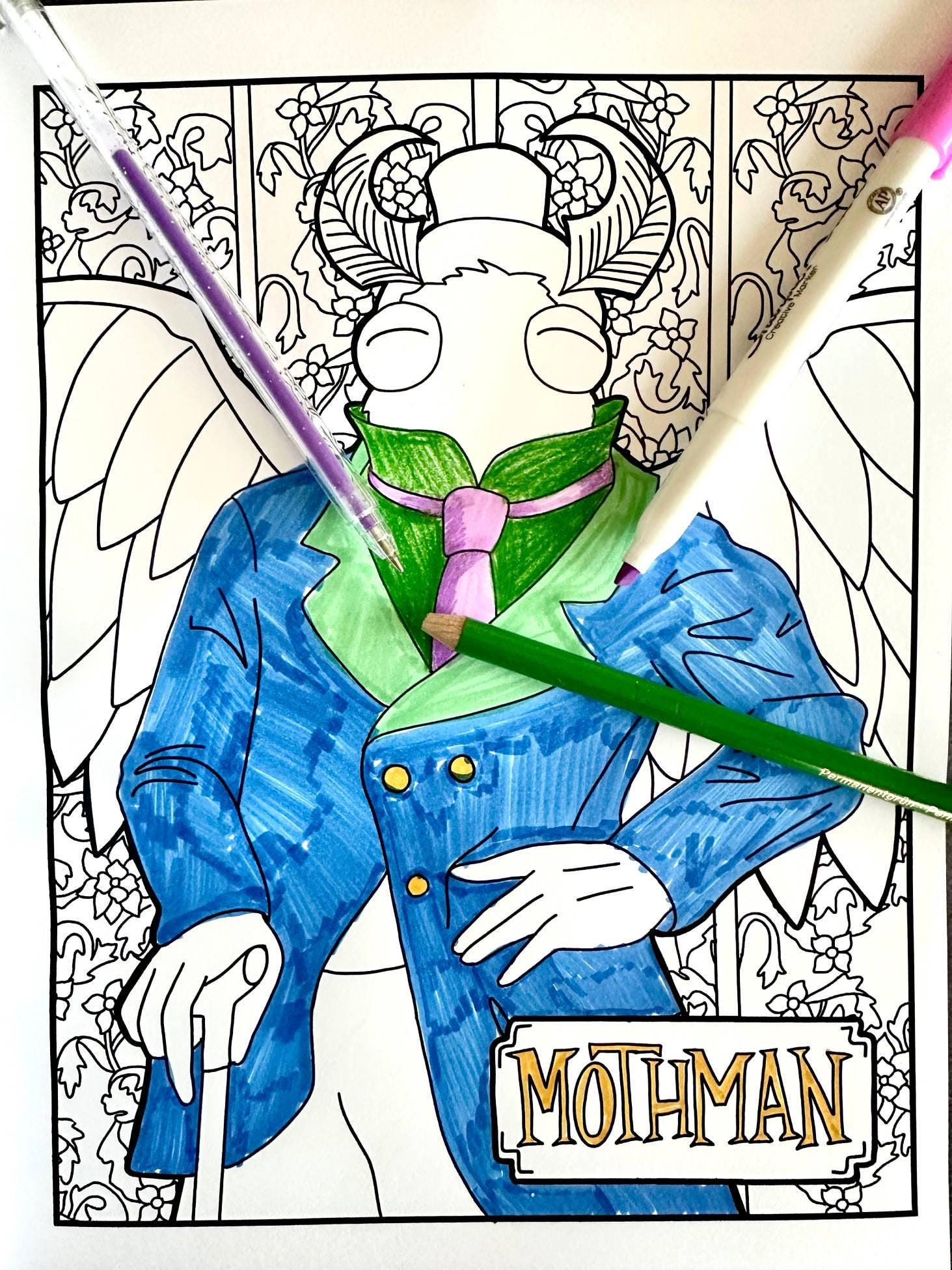 Proper Cryptids Coloring Book, Adult Coloring Book, Kids Coloring Book ...