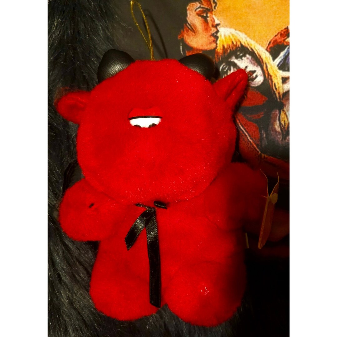 VTG Fun World Red Demon Plush Toy Valentines Devil Teddy Bear as Is - Etsy