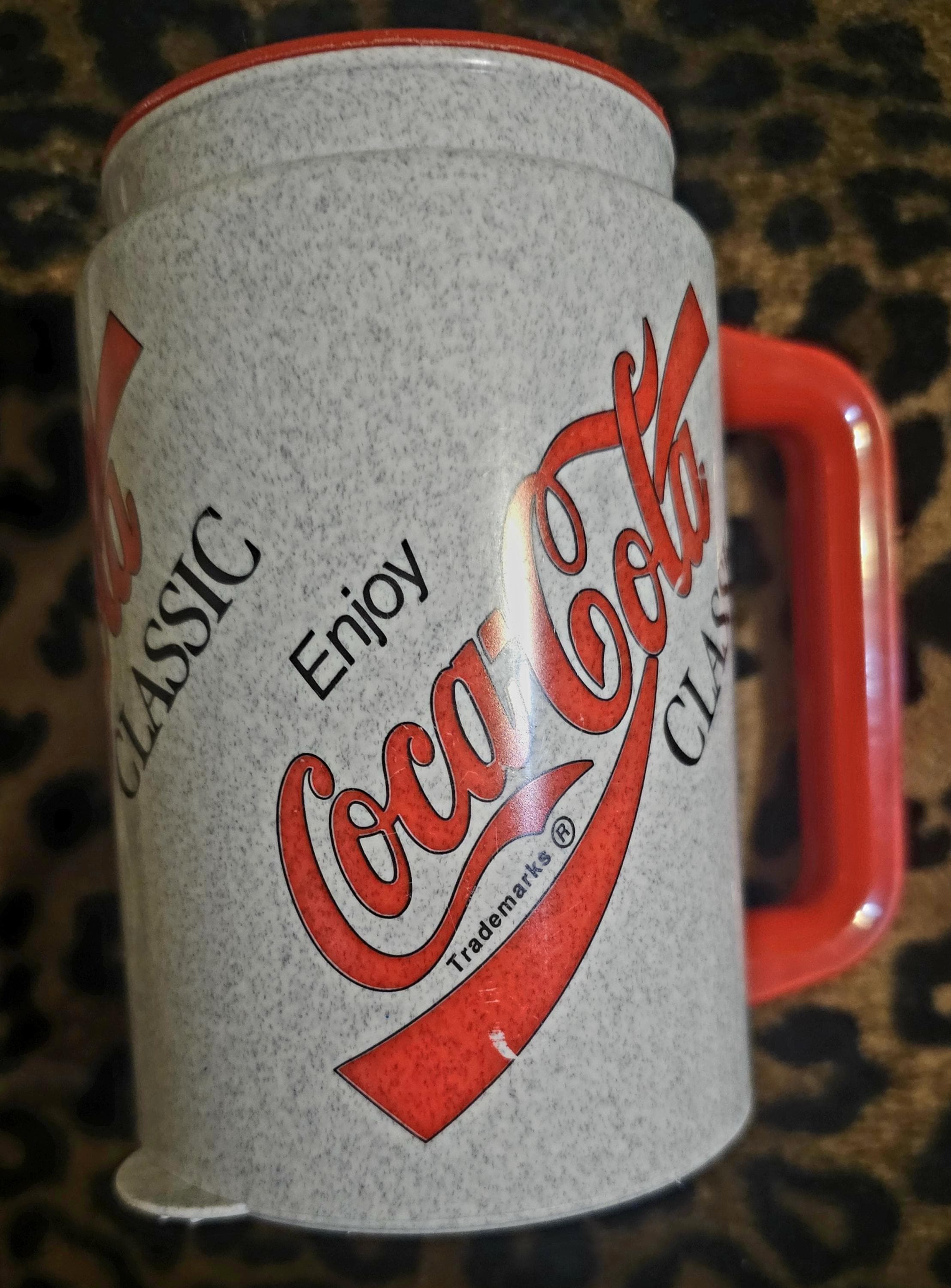 Vintage 90s ENJOY Coca-cola Classic Travel Coke Plastic Mug Whirley ...