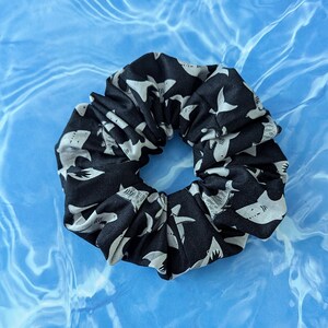 Shark Scrunchie, Shark Week, Sharks, Ocean, Fish, Gray, Aquatic, Cute ...