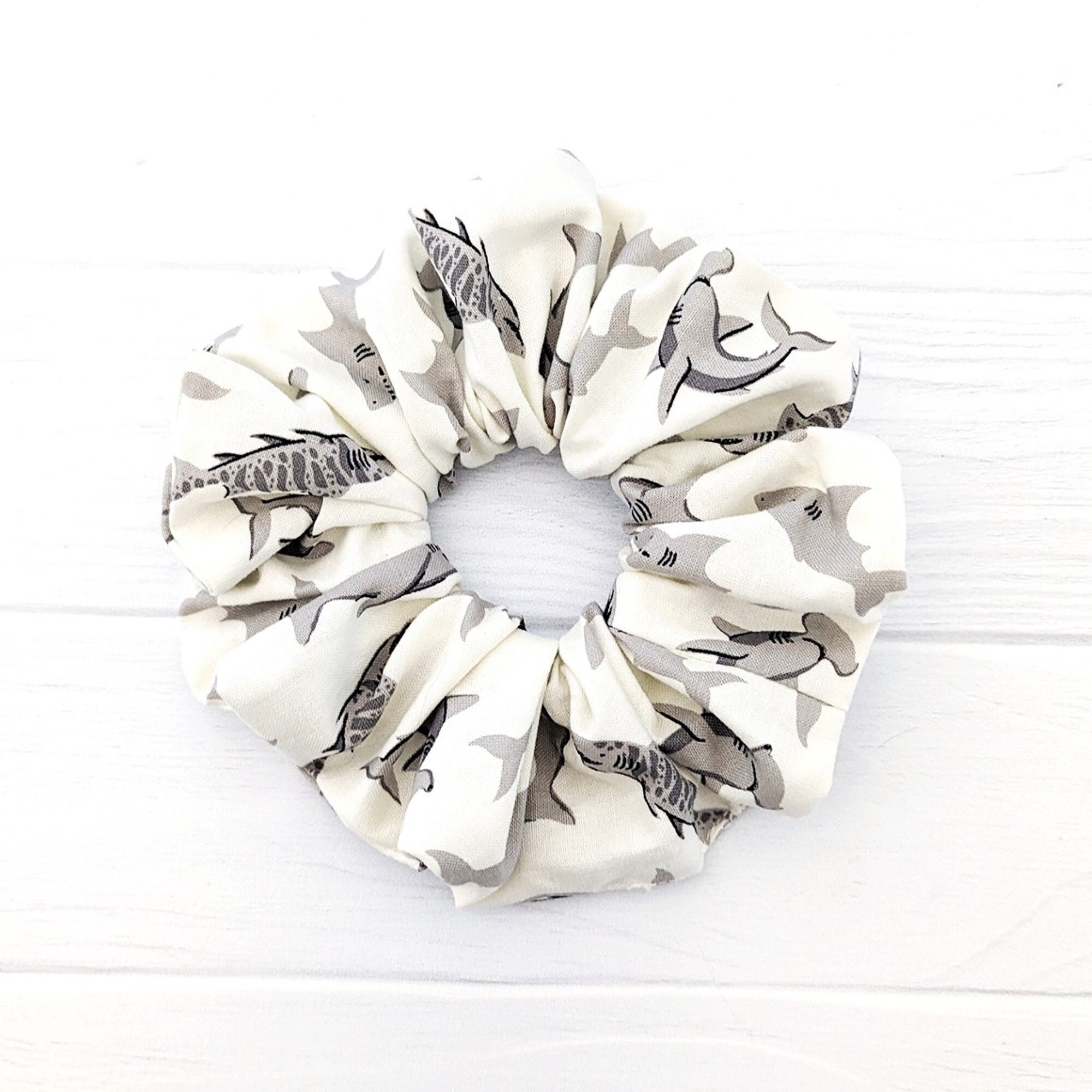 Shark Scrunchie, Shark Week, Sharks, Ocean, Fish, Gray, Aquatic, Cute ...