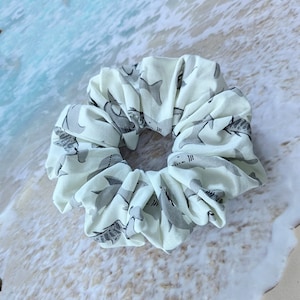 Shark Scrunchie, Shark Week, Sharks, Ocean, Fish, Gray, Aquatic, Cute ...