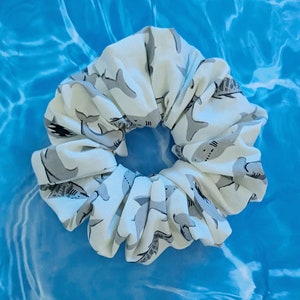 Shark Scrunchie, Shark Week, Sharks, Ocean, Fish, Gray, Aquatic, Cute ...