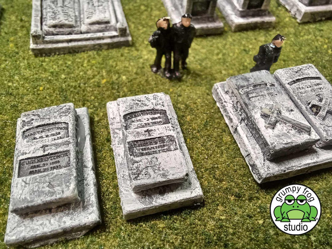 N Scale / 1:160 / Cemetery / Tombs Set / Model Railroad / Historical ...