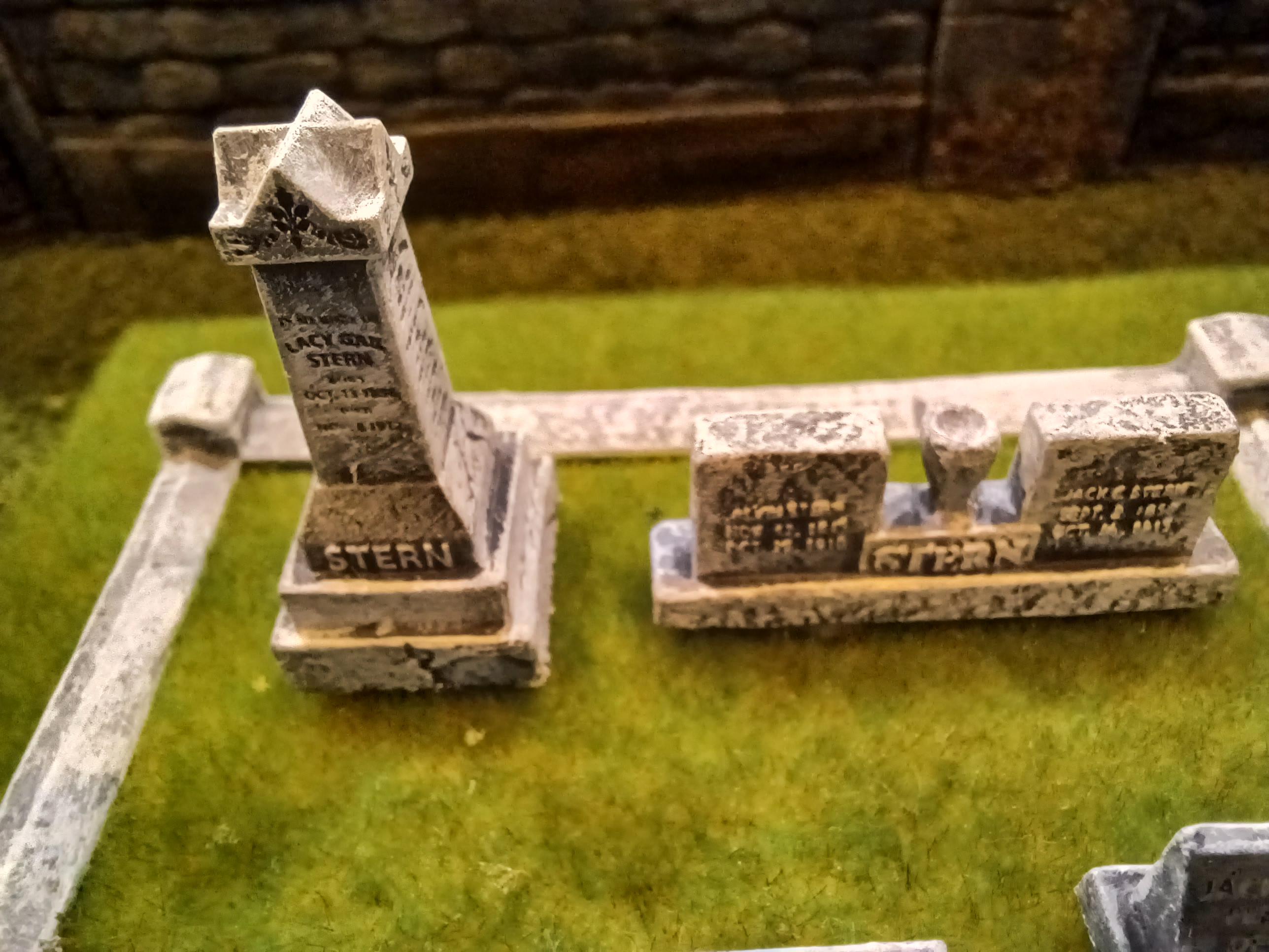 HO Scale / 1:87 / Cemetery / Stern Family Plot / Terrain / Historical ...