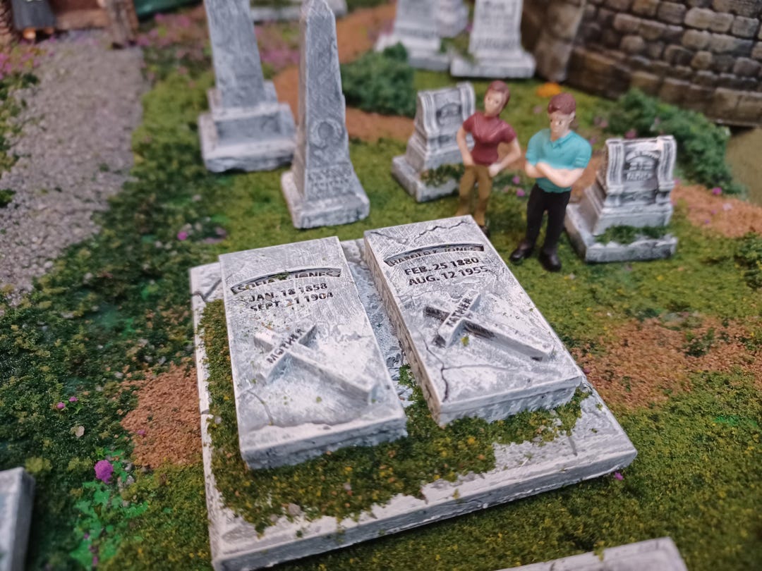 O Scale / Church Graveyard / 1:48 / Cemetery / Jones Box Tombs / Model ...