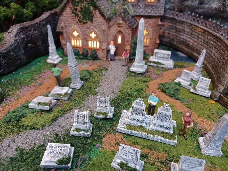 O Scale / Church Graveyard / 1:48 / Cemetery / Wilson Monuments / Model ...