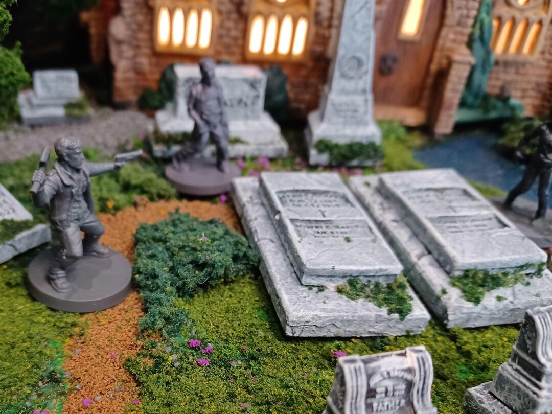 Tabletop Gaming / Cemetery Tombstone / Harper O'conner Box Tombs / 28 ...