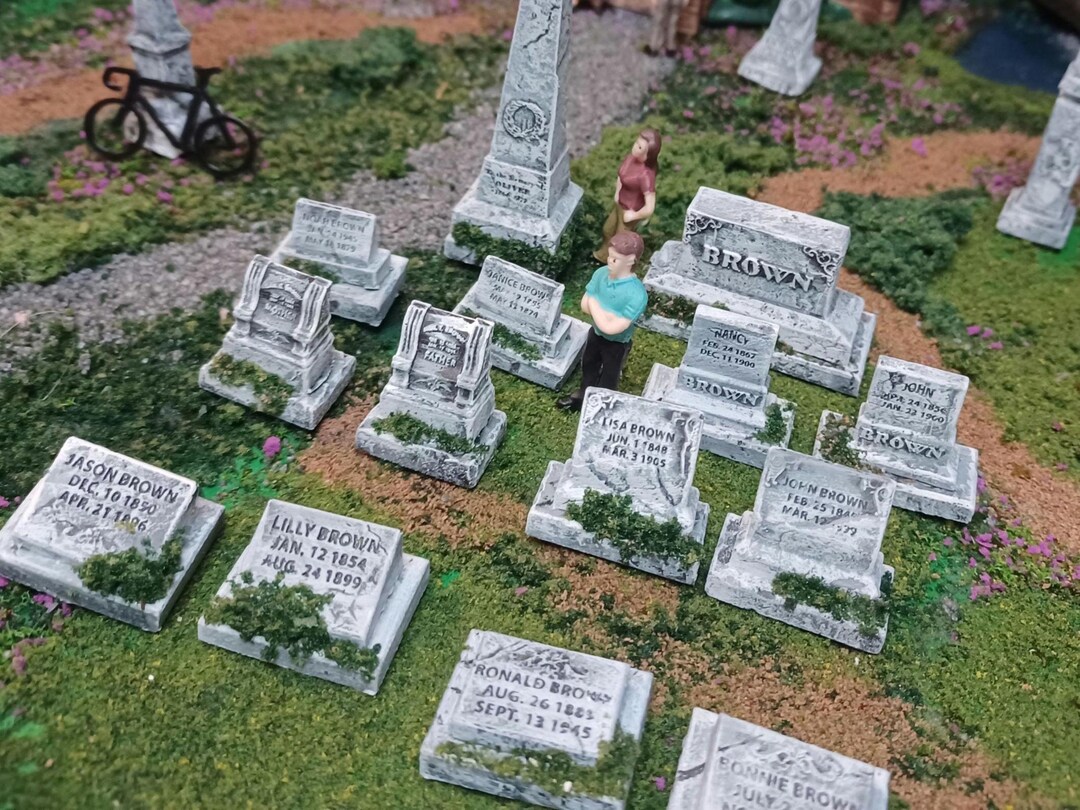 O Scale / Church Graveyard / 1:48 / Cemetery / Brown Family Plot ...