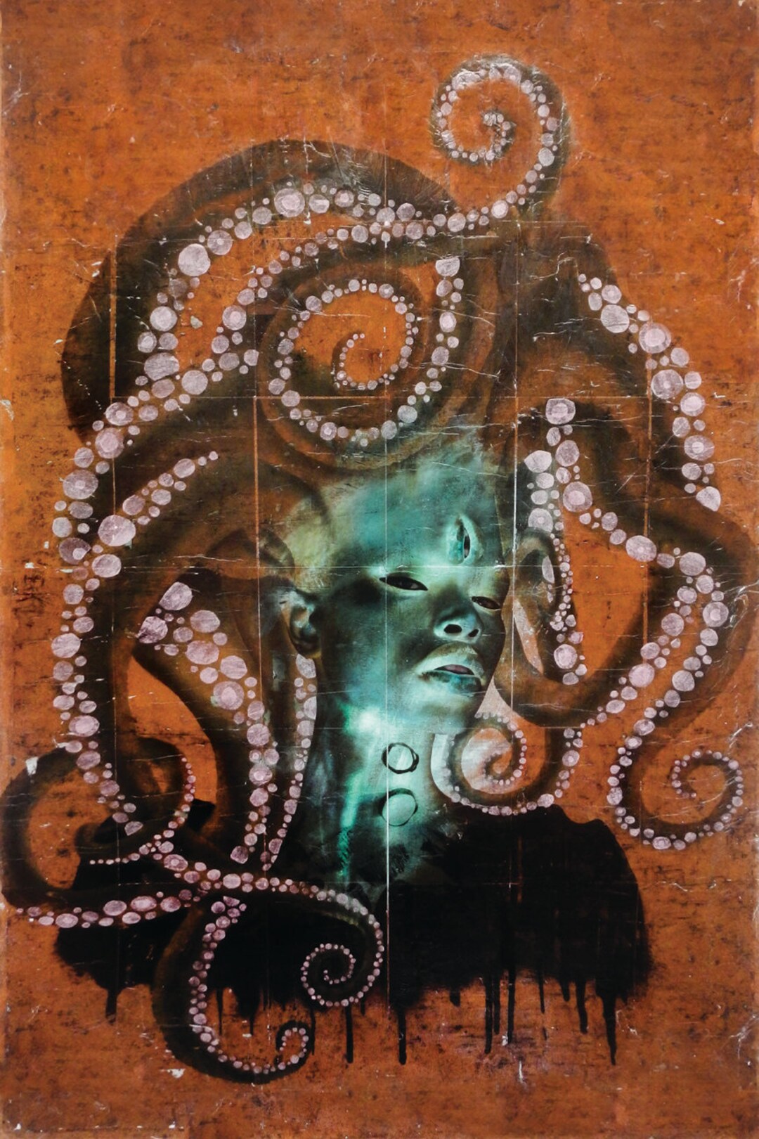 Atlantis - Sea Creature Art - Unique Mermaid Portrait - Dark Nautical ...