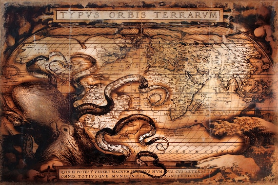 Steampunk World Map