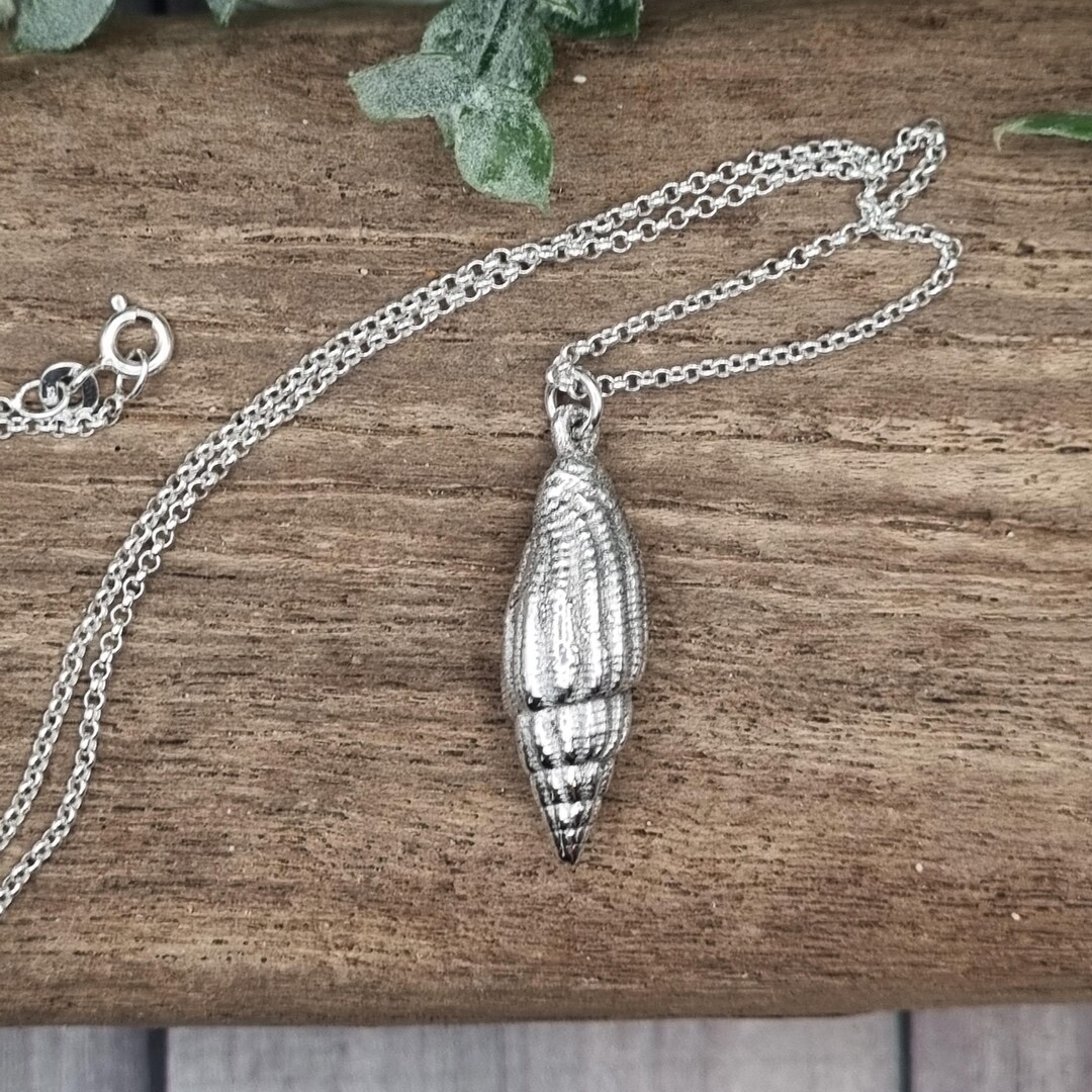 Real Cerith Conch Seashell Coated in Silver! Silver Dipped Seashell ...