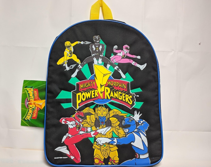 Vintage Mighty Morphin Power Rangers 1993 Backpack! Brand New With Tags ...