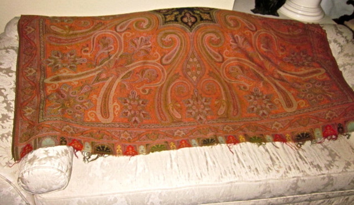 Antique Paisley Shawl - Etsy