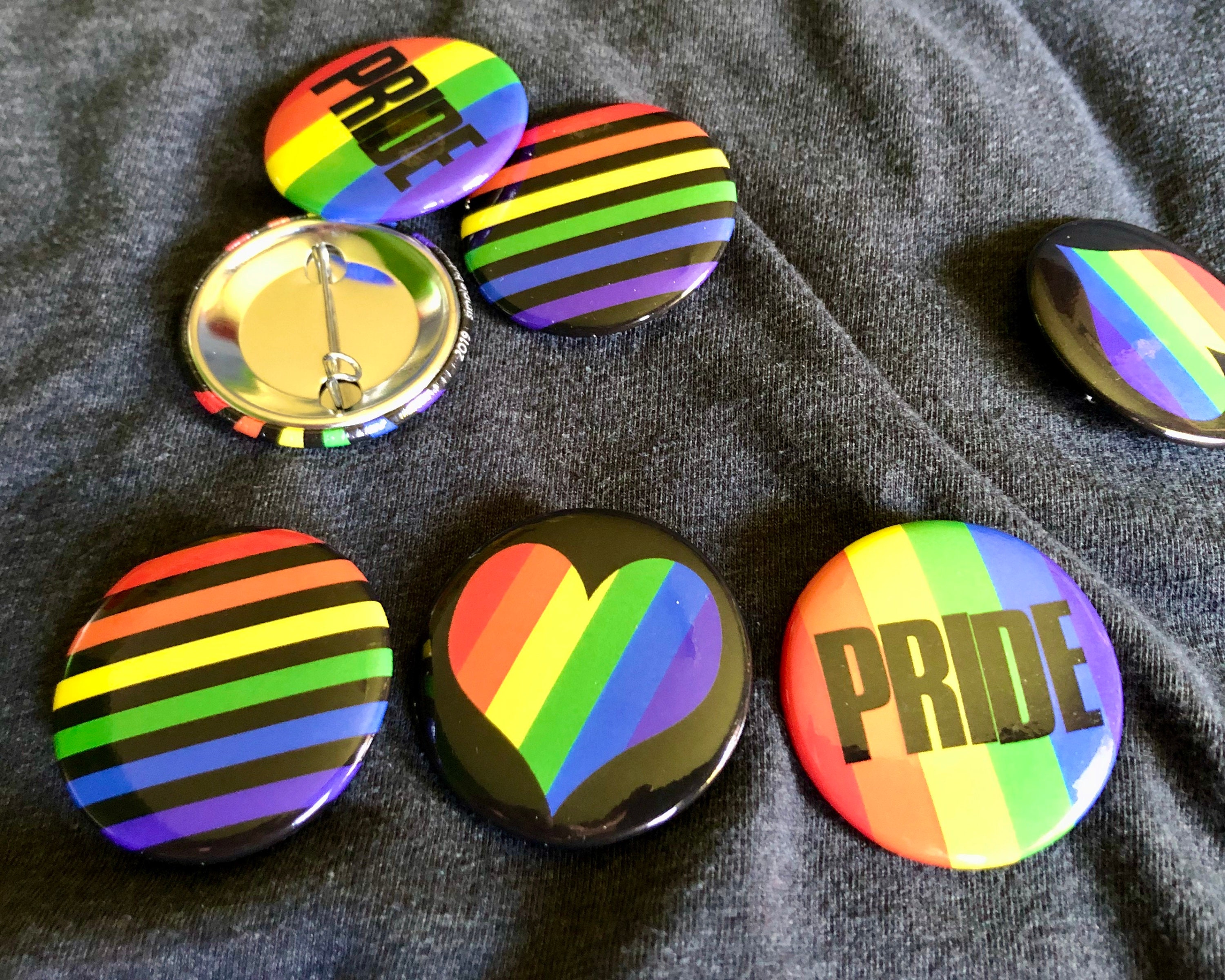 PRIDE Rainbow Button Pack Pride Buttons Pack of 3 Buttons | Etsy